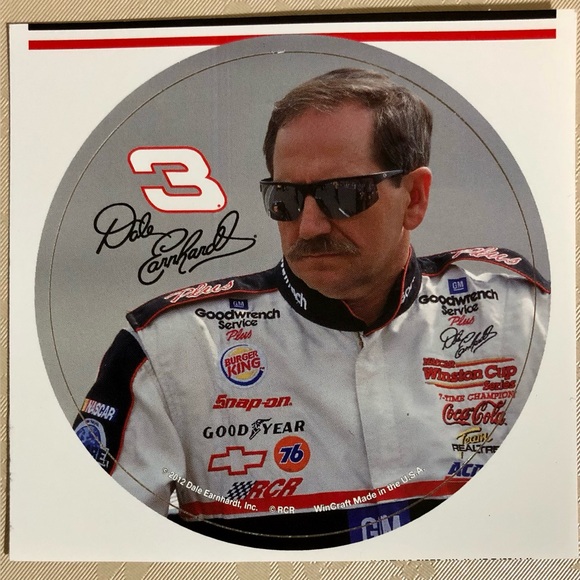 Wincraft | Wall Decor | Dale Earnhardt Commemorative Car Decal Black ...